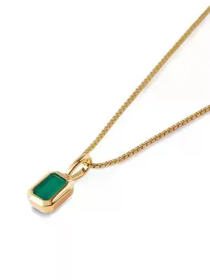 EDGE OF EMBER Deco Birthstone Necklace