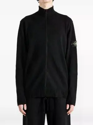 Stone Island Logo-patch Zip-up Cardigan