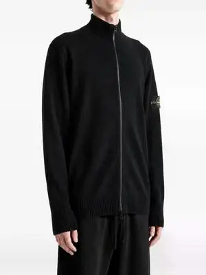 Stone Island Logo-patch Zip-up Cardigan