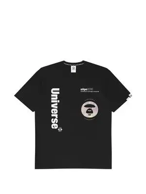AAPE BY *A BATHING APE Aapenow Universe Moonface T-shirt - Black