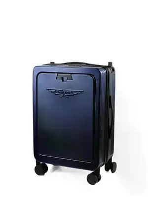 POLICE Logo-embossed Hardshell Suitcase - Blue