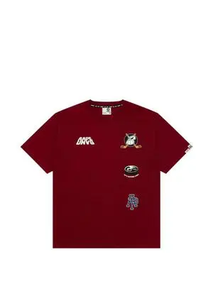AAPE BY *A BATHING APE Moonface Logo-print T-shirt - Red
