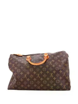 LOUIS VUITTON Speedy Handbag Monogram Canvas 40 Satchel - Brown