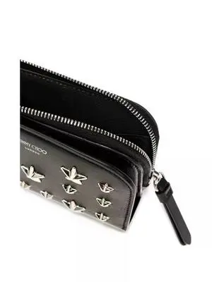 JIMMY CHOO Star-studded Leather Wallet