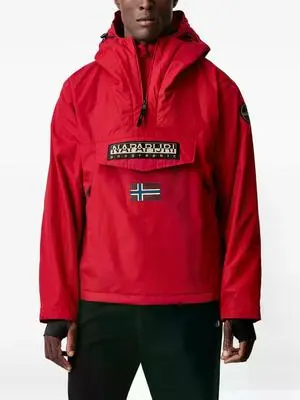 NAPAPIJRI Logo-patch Hooded Jacket - Red