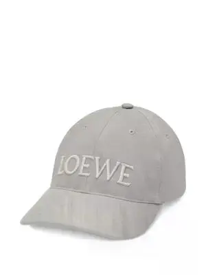 Loewe Cap In Canvas - Grey