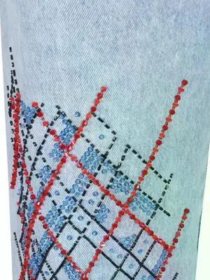 Vivetta Bead-embellished Baggy Jeans