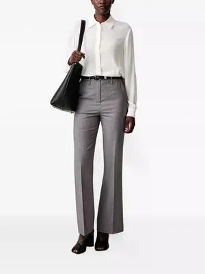 Sisley Pressed-crease Flared Trousers