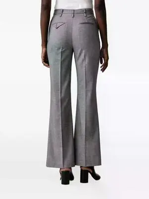 Sisley Pressed-crease Flared Trousers