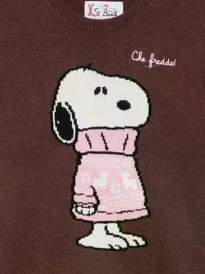MC2 SAINT BARTH Snoopy-intarsia Crew-neck Sweater