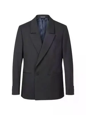 COSTUMEIN Double-breasted Peaked-lapel Blazer - Grey