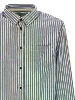 ANERKJENDT Stripe-pattern Patch-pocket Shirt