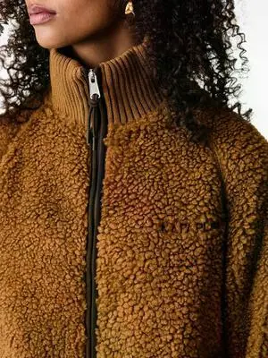 NAPAPIJRI Fleece-texture Zip-up Jacket