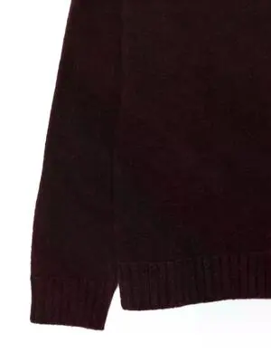 LANEUS Crew-neck Ribbed-trim Sweater
