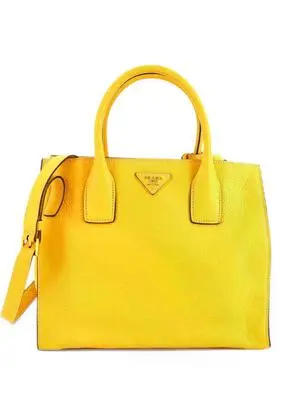 Prada Convertible Open Shopping Vitello Daino Medium Tote Bag