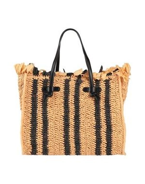 GIANNI CHIARINI Handbag Apricot Paper, Polyurethane
