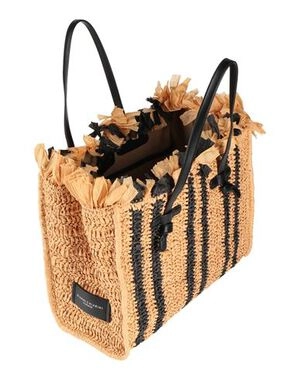 GIANNI CHIARINI Handbag Apricot Paper, Polyurethane