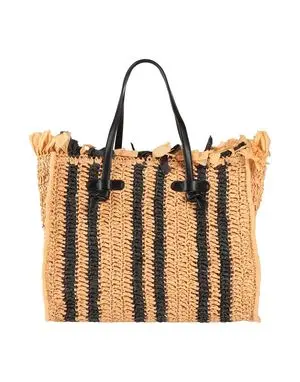 GIANNI CHIARINI Handbag Apricot Paper, Polyurethane