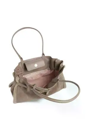 COCCINELLE Sabine Shearling-trim Buckled Shoulder Bag