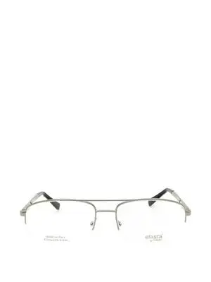 ELASTA Rectangular-frame Glasses - Silver