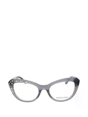 MARCIANO Crystal-embellished Cat-eye Glasses - Grey