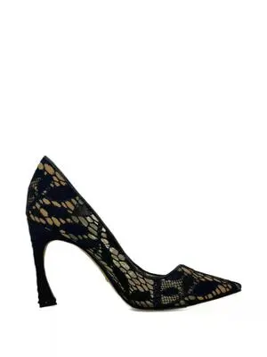 Dior Lace Mesh Pointed-toe Pumps
