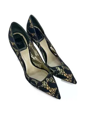 Dior Lace Mesh Pointed-toe Pumps