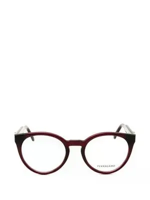 FERRAGAMO Round-frame Glasses - Red