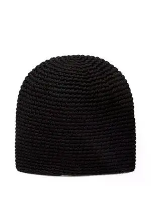 DIME Crochet Logo-embroidered Beanie Hat