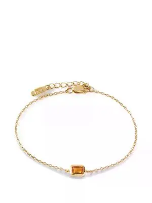 EDGE OF EMBER Deco Birthstone Bracelet - Gold