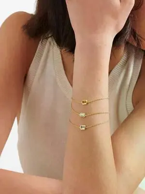 EDGE OF EMBER Deco Birthstone Bracelet