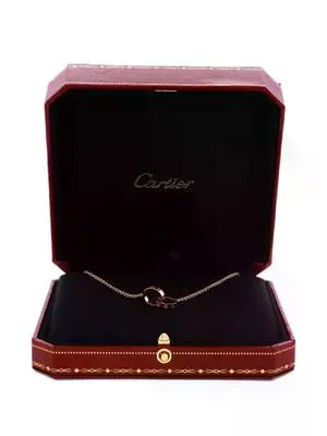 Cartier Love Interlocking 18k Rose Gold Necklace