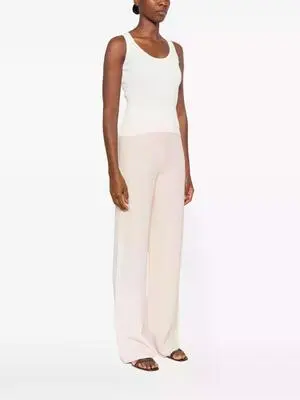Max Mara Ribbed-knit Scoop-neck Top