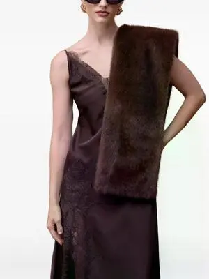 BASSIA Faux-mink Fur Scarf