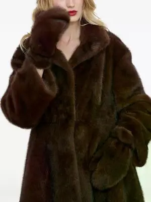 BASSIA Faux-fur Gloves - Brown