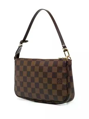 LOUIS VUITTON 2007 Damier Ebene Pochette Accessoires Shoulder Bag
