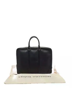 LOUIS VUITTON 2015 Large Gm Porte-documents Voyage Briefcase - Black