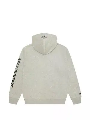 AAPE BY *A BATHING APE Logo-patch Zip-up Hoodie - Grey