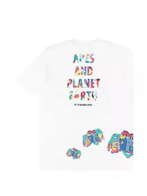 AAPE BY *A BATHING APE X Eric Inkala Moonface T-shirt