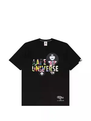 AAPE BY *A BATHING APE X Eric Inkala Moonface T-shirt - Black