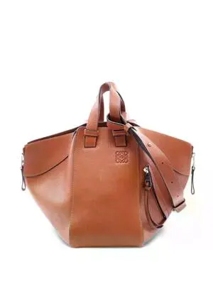 Loewe 2000s Small Hammock Leather Tote Bag - Brown