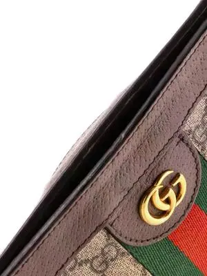 Gucci Ophidia Chain Shoulder Bag Gg Coated Canvas Small Crossbody Bag