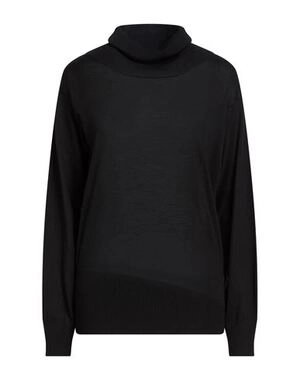 MOORER Woman Turtleneck Black Size 6 Wool, Silk, Cashmere Black