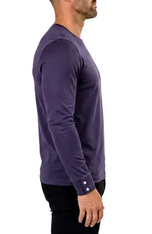 MACEOO Long Sleeve T-shirt With Button Cuffs