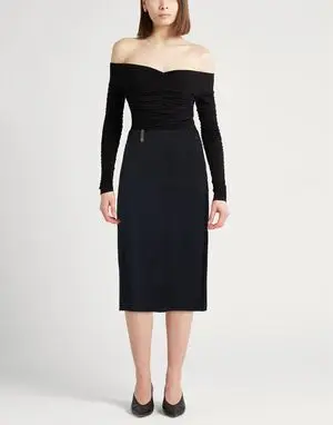 Peserico Midi Skirt Midnight Size Virgin Wool, Elastane