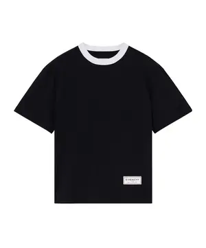 Givenchy Couture Seam T-shirt In Cotton - Black