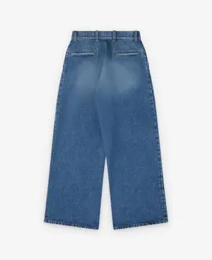 ERL Pleated Wide-leg Jeans