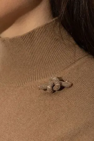Fabiana Filippi Beaded Detail Knitted Dress