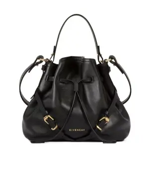 Givenchy Mini Voyou Bucket Bag In Shiny Leather