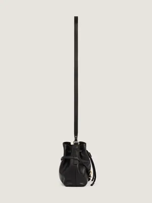 Givenchy Mini Voyou Bucket Bag In Shiny Leather